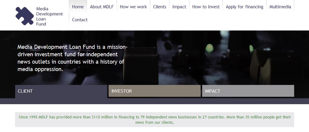 「媒體獨立發展基金」（Media Development Loan Fund, MDLF）／黃筱鈞 - 卓越新聞獎基金會 卓越新聞電子報